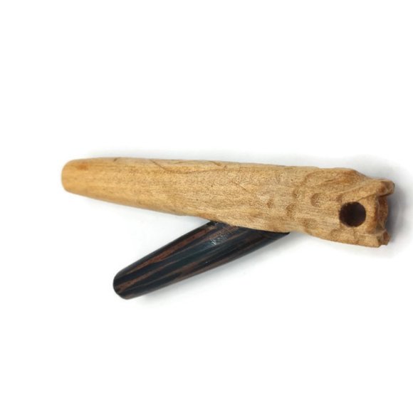 Other | Handmade Peruvian Kuripe Wood And Natural Stone Inca Puma ...